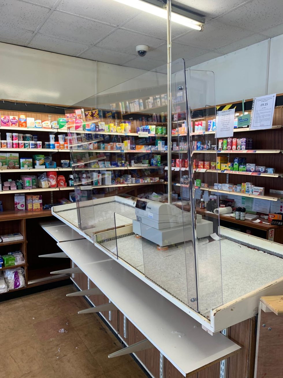 Retail Supermarket Checkout Sneeze Screen Guards - Vaplas Ltd